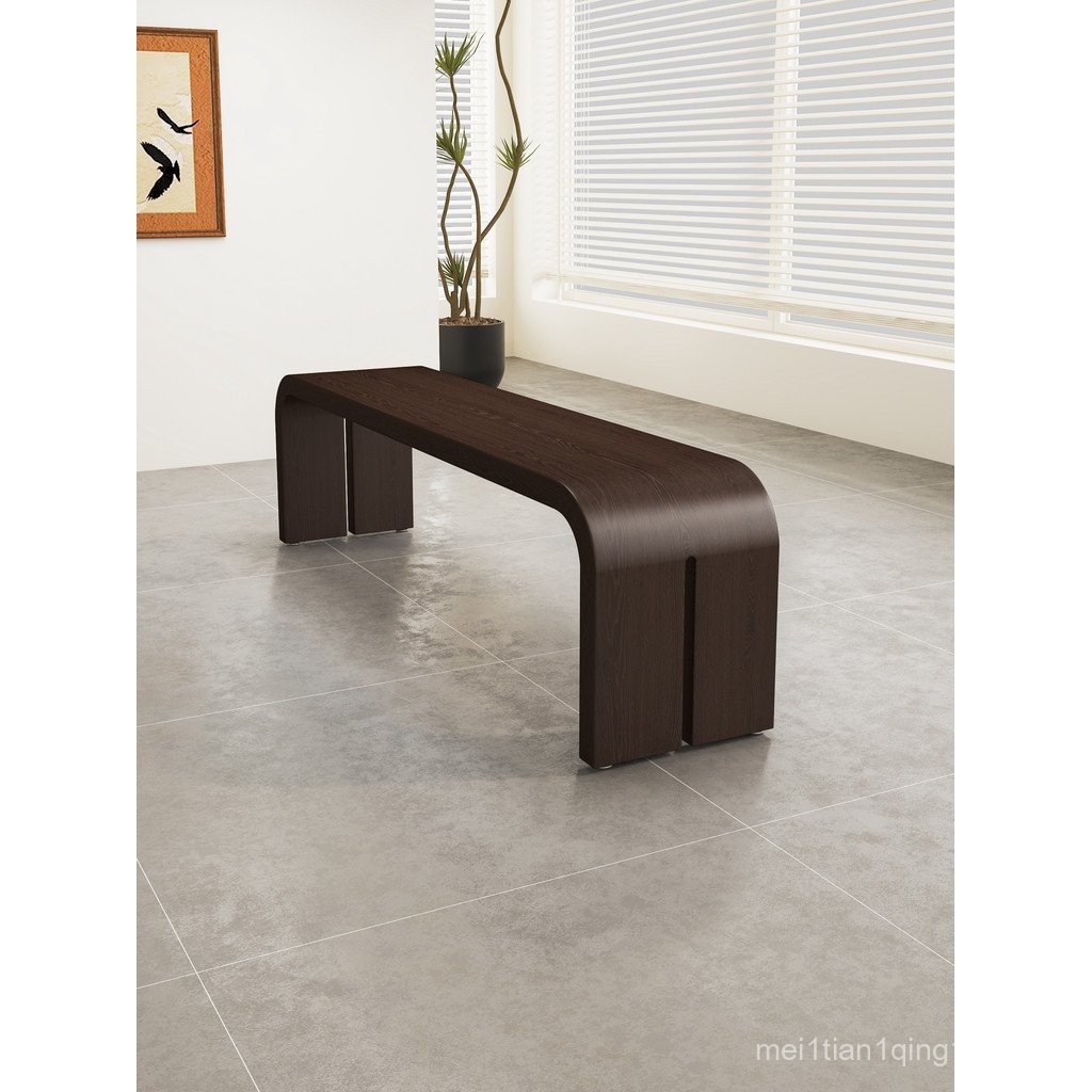 Solid Wood Long Bench Bed End Bench Long Bench Home Long Bench Living ...
