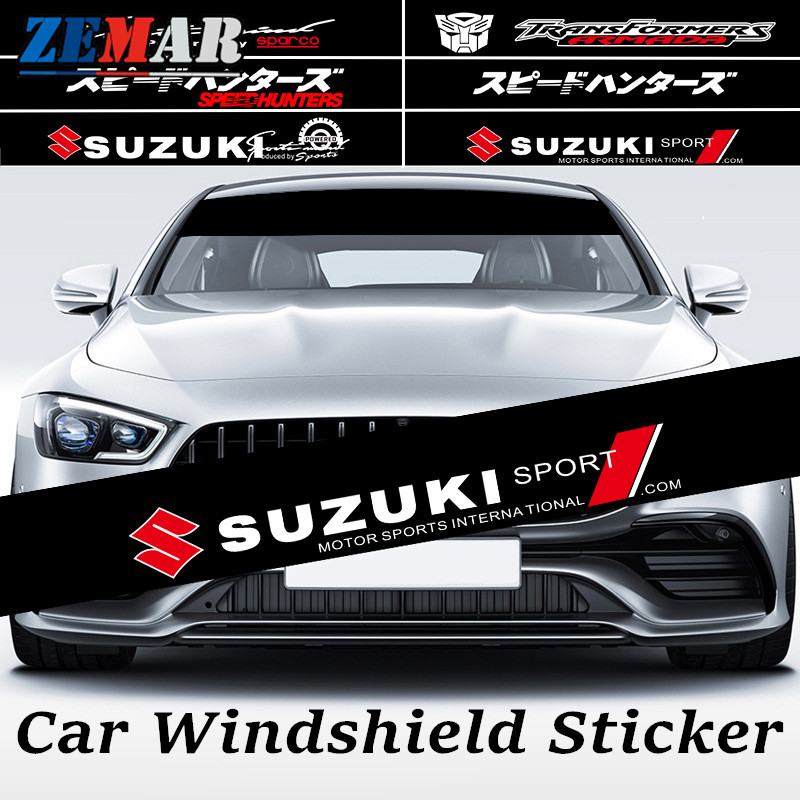 Suzuki Car Front Rear Window Sticker Car Windshield Decal Waterproof ...