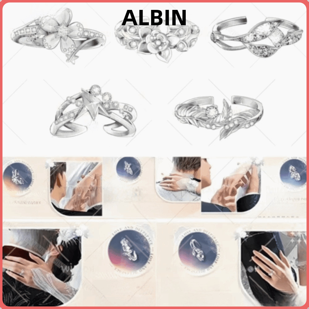 ALBIN Love And Deepspace Ring, Copper Xavier Wedding Ring, Gift Zayne ...