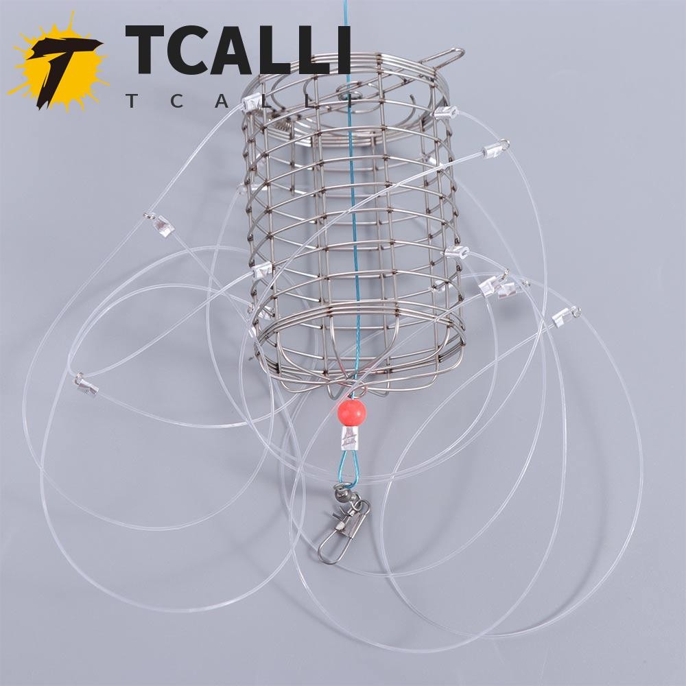 TCALLI Crab Catching Tool, Stainless Steel Lure Trap 8 Laps Crab ...
