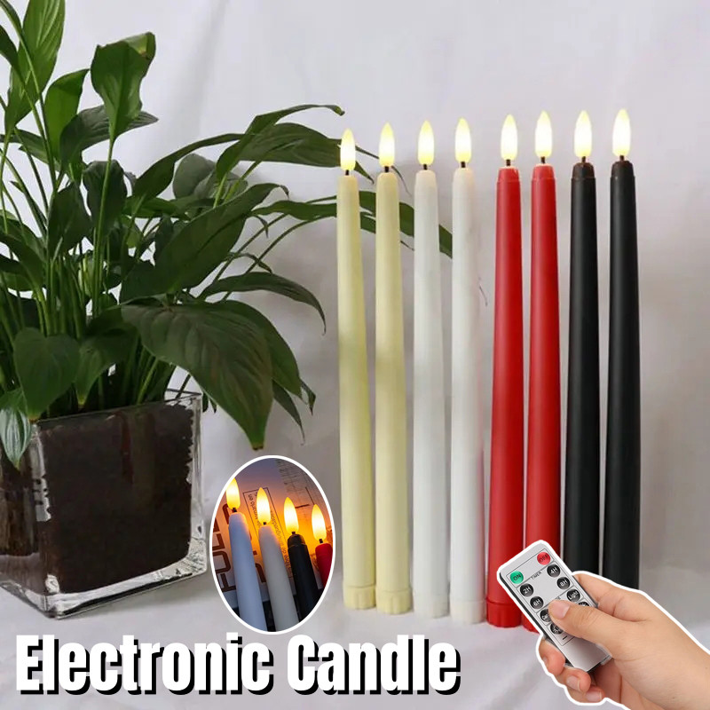 LED Flameless Taper Candles Battery Powered Flickering Candles with ...