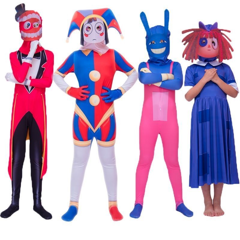 pomni costume amazing digital circus costume pomni cosplay Jumpsuit jax ...