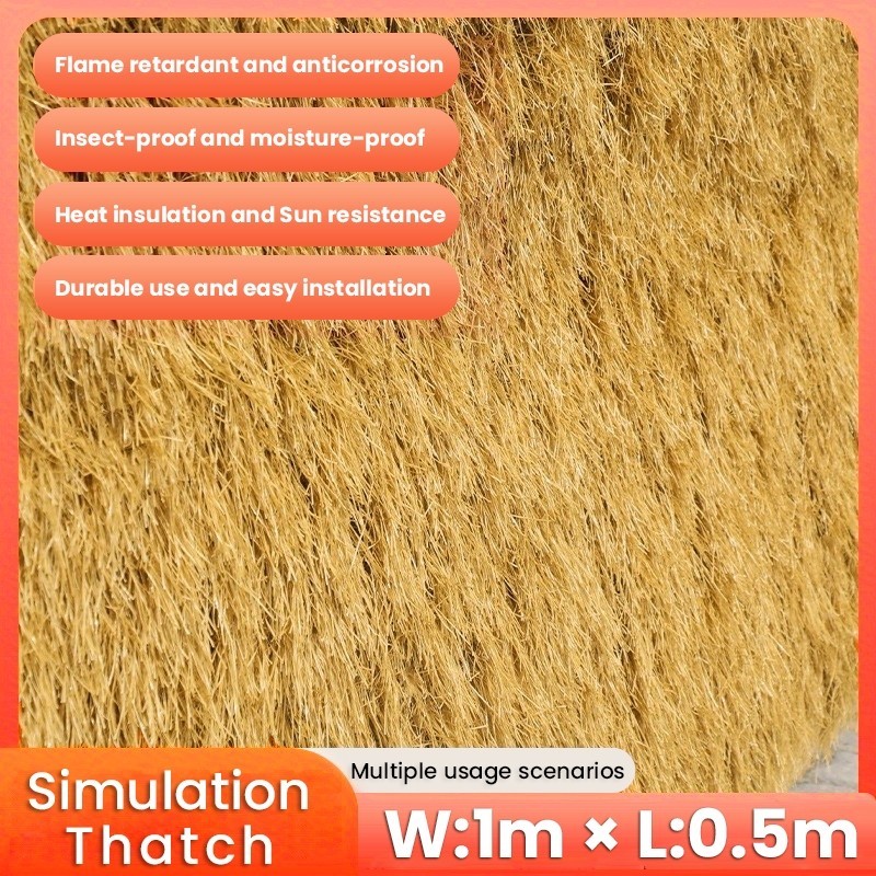 Thickness 18cmxwidth: 1m, Length: 0.5~2m, Synthetic Straw Tile Roll ...