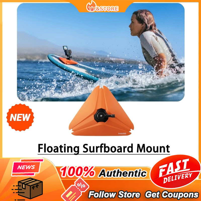 【Original New】Insta360 Floating Surfboard Mount Surfing Sink-proof 3M Dual Lock For Insta 360 X5 ...