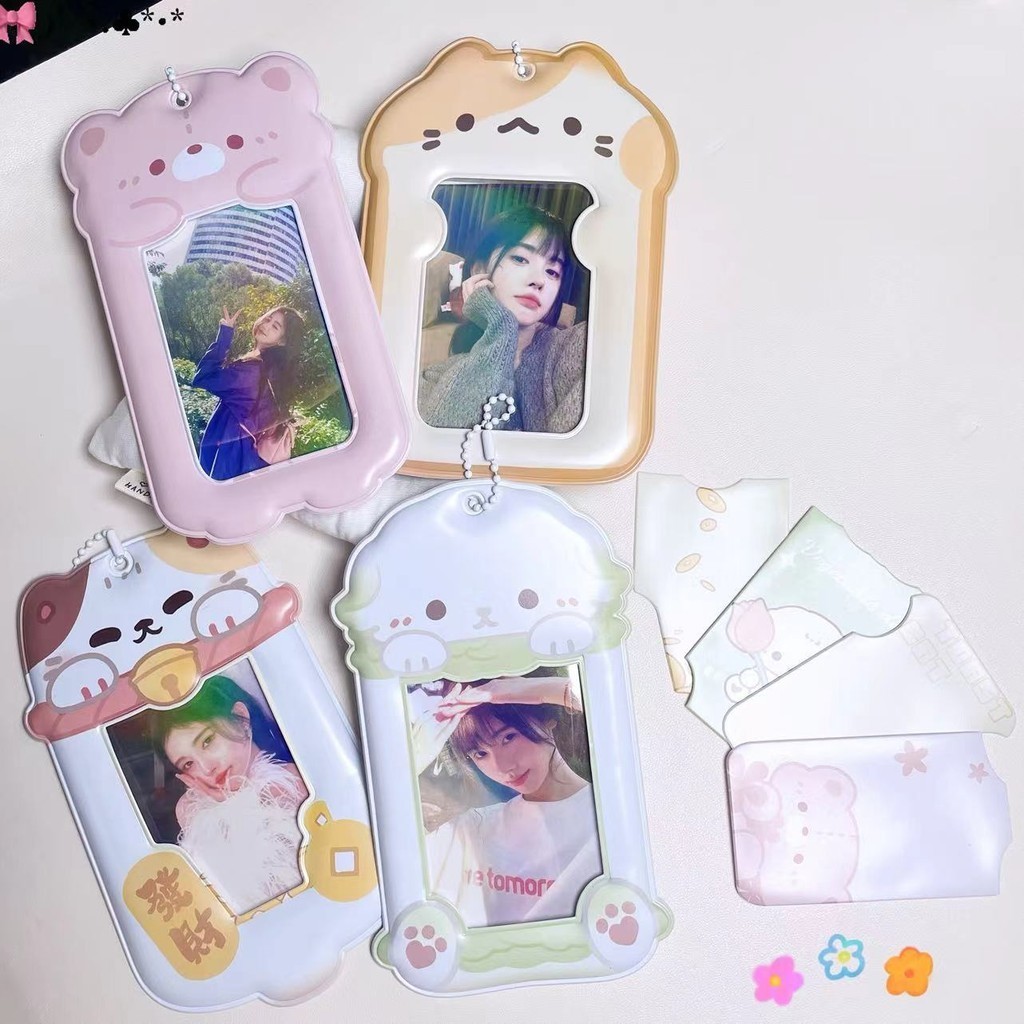 Ins Cute Cartoon Series Anisotropic Card Holder 3 Inch Card Holder ...