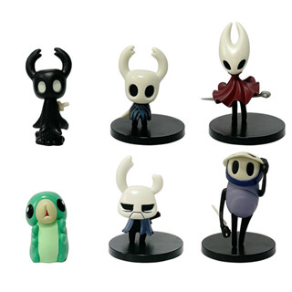6pcs Hollow Knight Figure Anime Hollow Knight Silk Song Hornet Knight ...