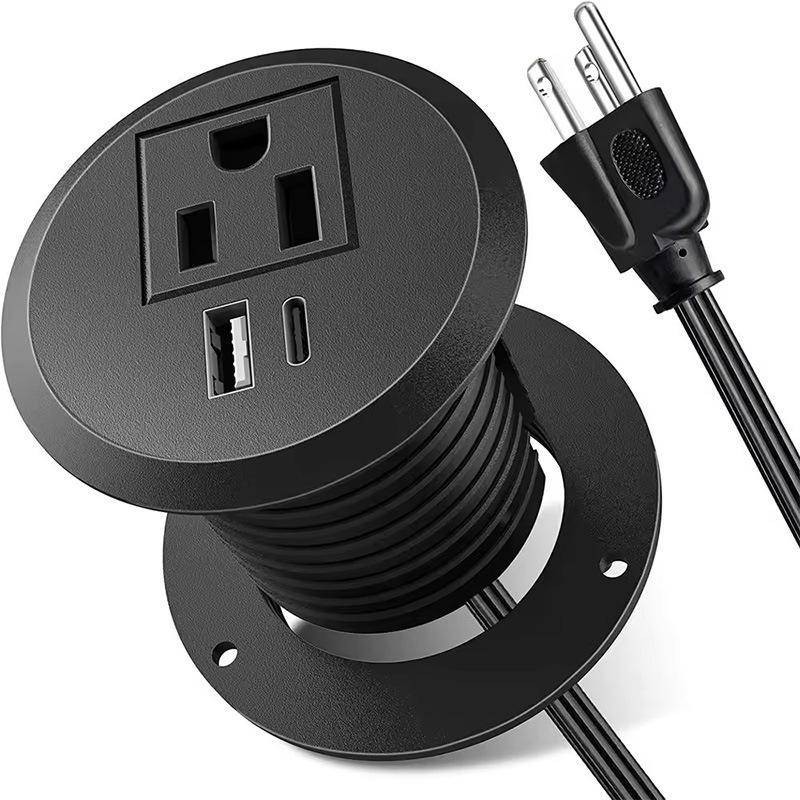 Concealed Desktop usb Round American Standard Socket Furniture Desk ...