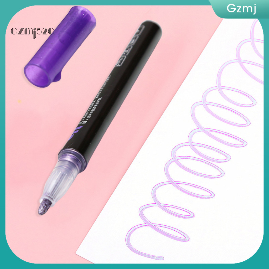 Gzjjx 8/12/24Pcs Paint Pen Fluorescent DIY Craft Fade Resistant Outline ...