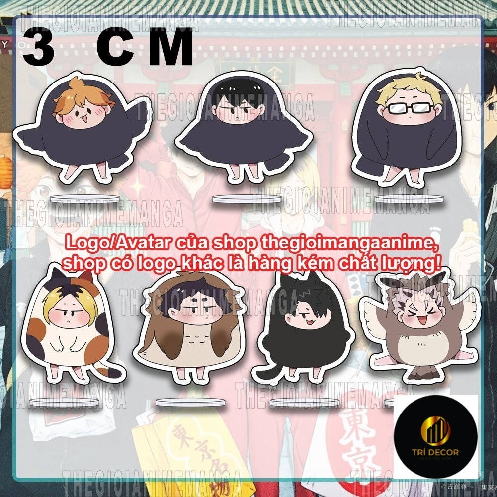 (3cm) Haikyuu mini Standee!! Ver FAT BIRD Volleyball King cute ...