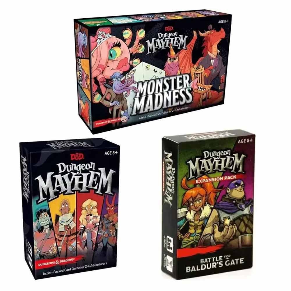 Dungeons & Dragons Board Game Dungeon Mayhem: Monster Madness Card Game ...