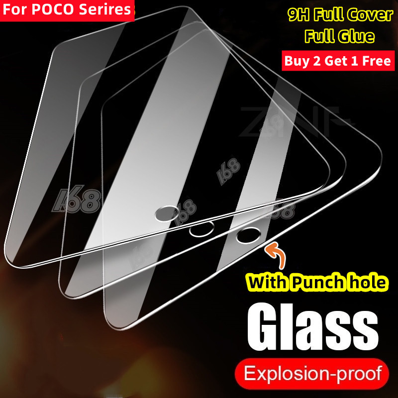 POCO F6 F7 F5 X6 X7 X5 M6 Pro Tempered Glass Poco F5 X5 X6 M6 C65 X3 X4 ...