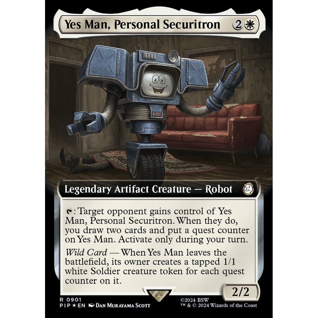 Yes Man, Personal Securitron (Extended Art) (Surge Foil) [Fallout ...