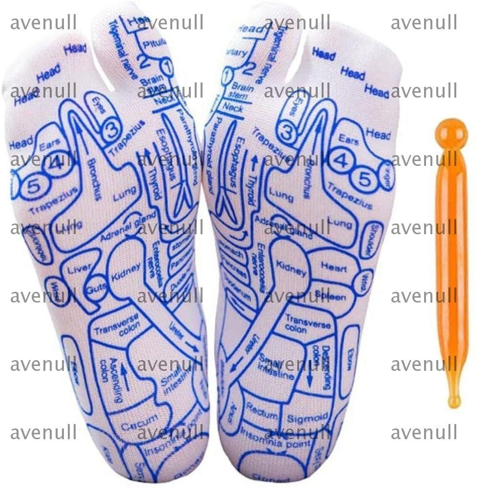 AVENULL Reflexology Socks, Relieve Tired Feet Foot Pain Relief Foot ...