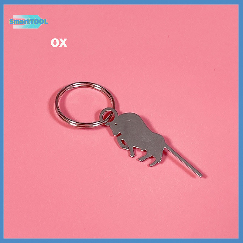 UTZN> Chinese Zodiac Animal Shape Stainless Steel For Smartphone Sim Card Tray Removal Eject Pin ...