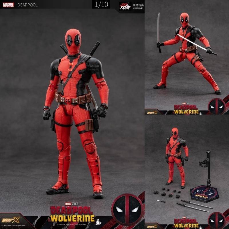 Original ZD toy Articulado Deadpool & Wolverine marvel action figure ...