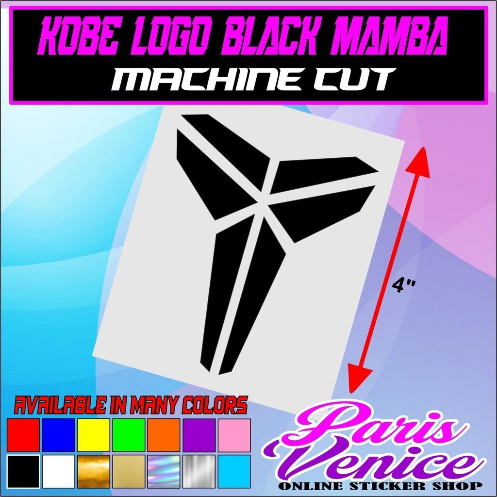 black mamba logo 4 inches machine cut diecut original sticker | Shopee ...