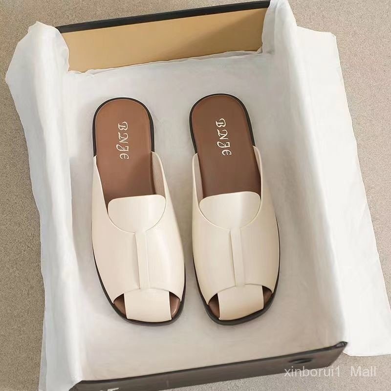 Hole Female Summer New Soft Bottom Mother Toe Cap Slipper Slip-on Lady ...