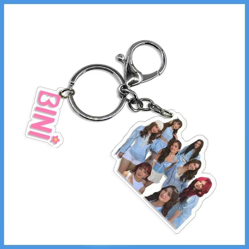 BINI Acrylic Key Chain CHERRY ON TOP Biniverse Transparent Keyring ...