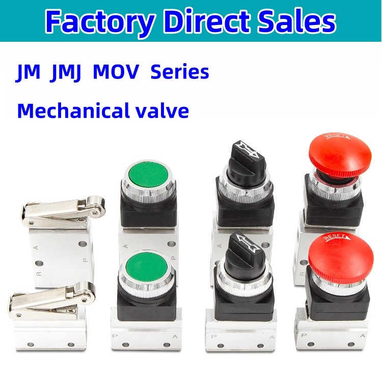 Pneumatic Mechanical Valve Lever Roller Control Valve 2 position 5 way ...