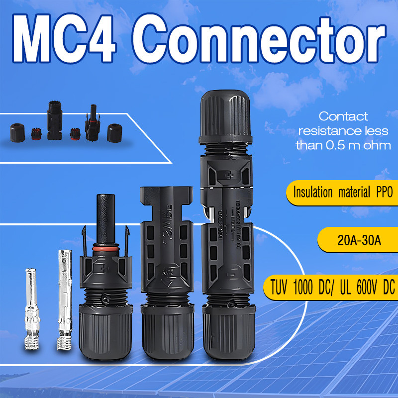 1Set MC4 Connectors Waterproof Male female Plug cable Terminals for ...