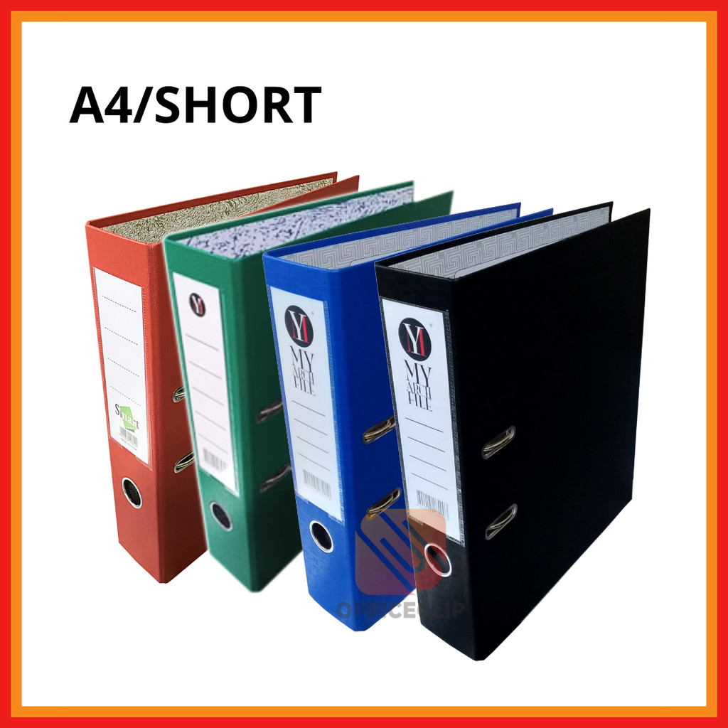 OfficeClip SIDE-CLIP 2 inch Lever Arch File Folder A4 (can fit Short ...