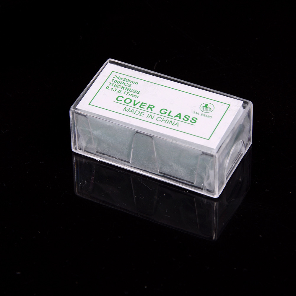 [hedenotation] 100 pcs Glass Micro Cover Slips 24x50mm - Microscope ...