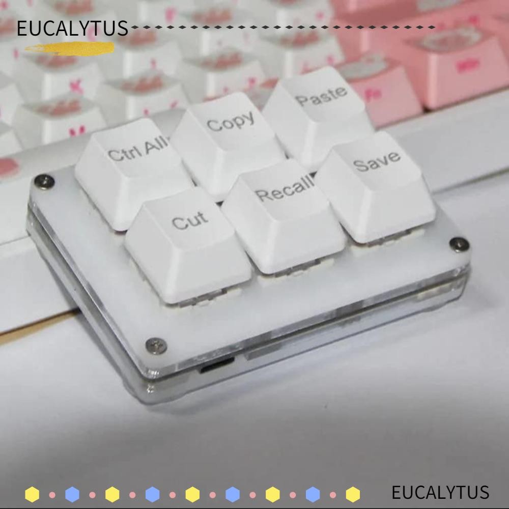 EUTUS 6key Keyboard, Programmable 6-Key Mini Office Keypad, Portable ...