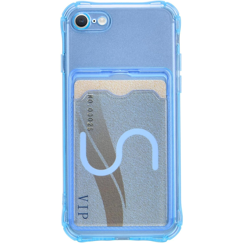 Clear Wallet Soft Silicone Shockproof Case For iPhone 7 8 6 6S Plus ...