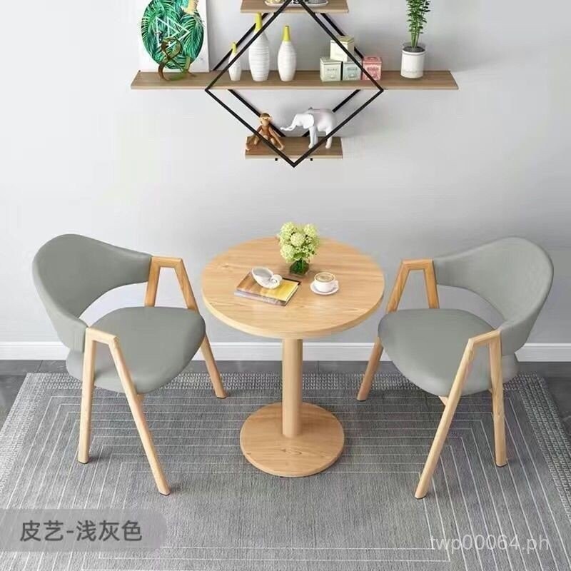 Reception and Negotiation Small round Table Dessert Milk Tea Shop Table ...