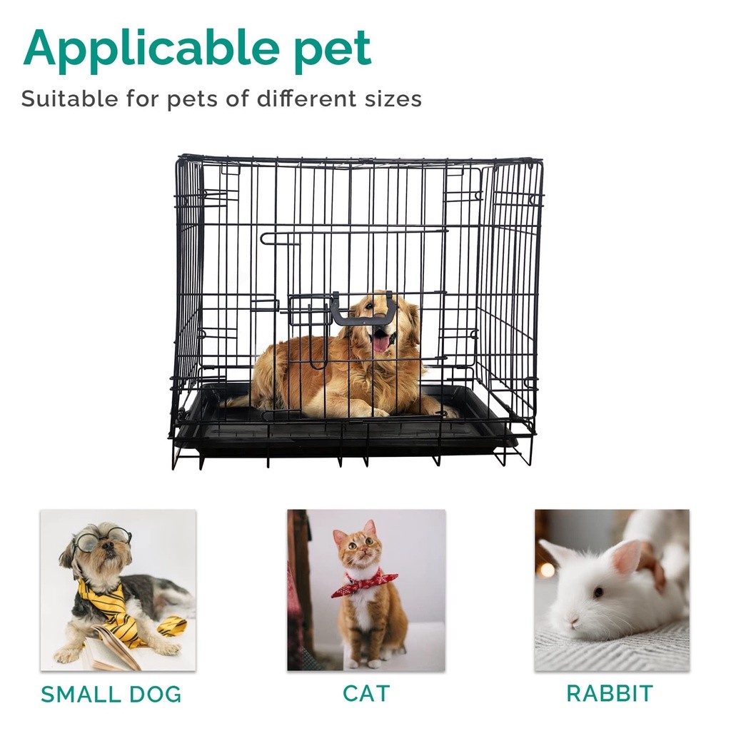 Dog Cage XXL Double XL Foldable Collapsable Cage for Dog Cat Rabbit ...