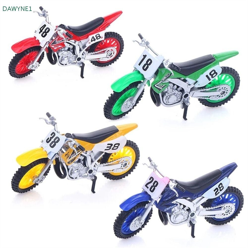 DWAYNE1 Motorcycle Model, Simulation Off-road Alloy Motocross Toy ...