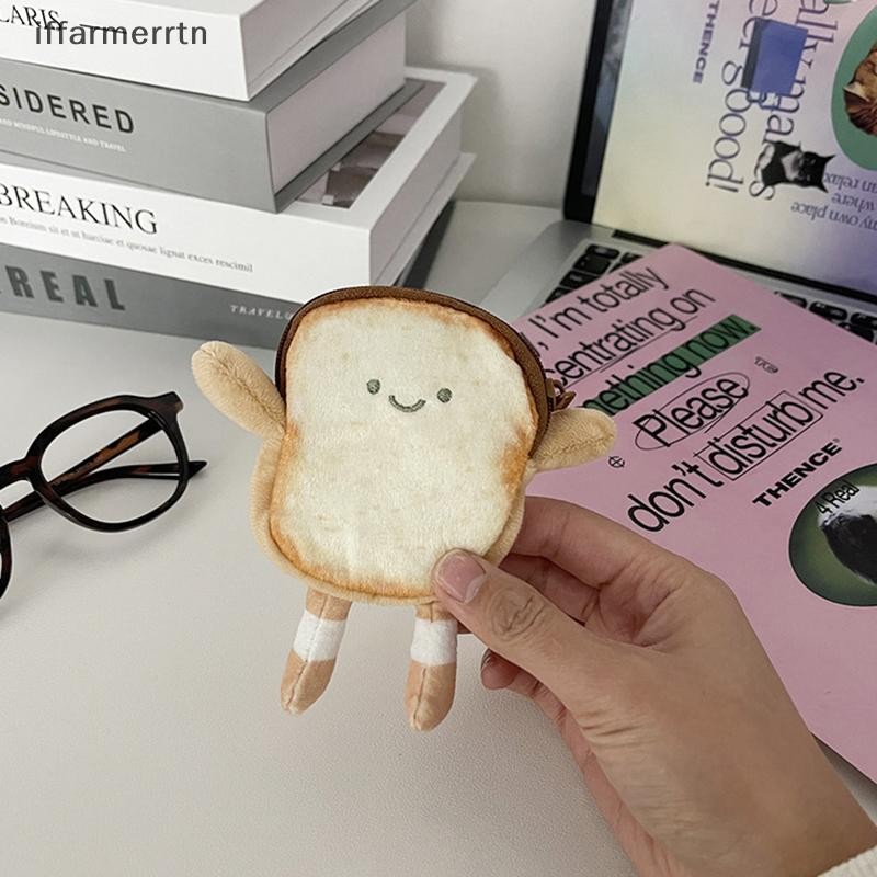 ir Kawaii Toast Plush Coin Purse Creative Cute Bread Coin Pouch Mini ...