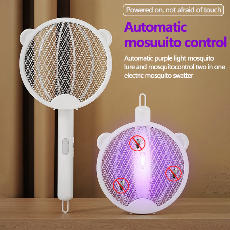 Rechargeable Mosquito Killer Racket Electric Mosquito Swatter Handle ...