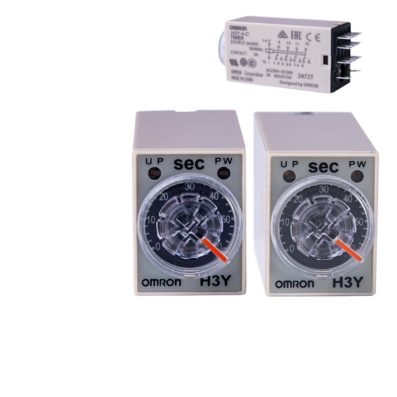 Omron time relay delay H3Y-2-C H3Y-4-C DC12/24V AC220V/110V original | Shopee Philippines