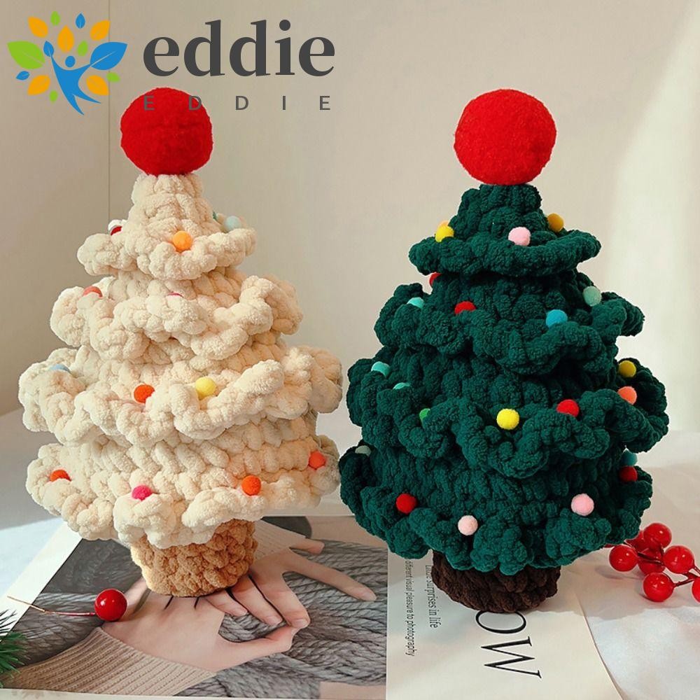 26EDIE Xmas Tree Crochet Kits, Cute Easy Yarn DIY Crochet Xmas Tree Kit ...