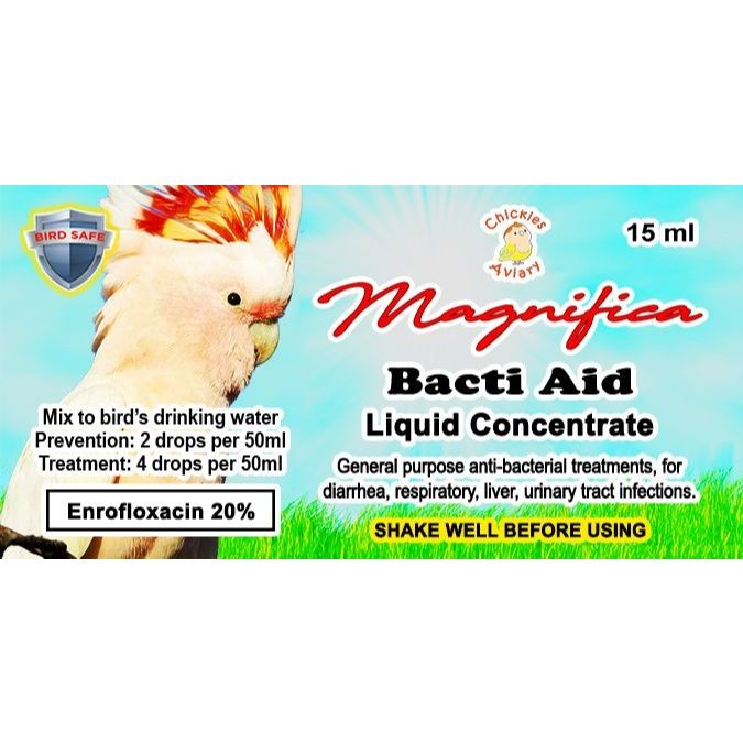 Magnifica BACTI AID Liquid Concentrate 15 ML for Birds & Pigeons ...