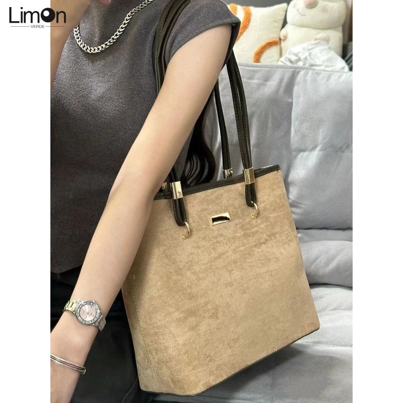 Bag Niche 2025 New Style Shoulder Bag Suede Large Capacity Tote Bag ...