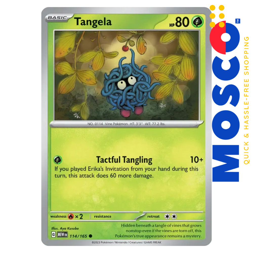 Tangela - 114/165 Common Pokemon 151 | Pokemon TCG | Shopee Philippines
