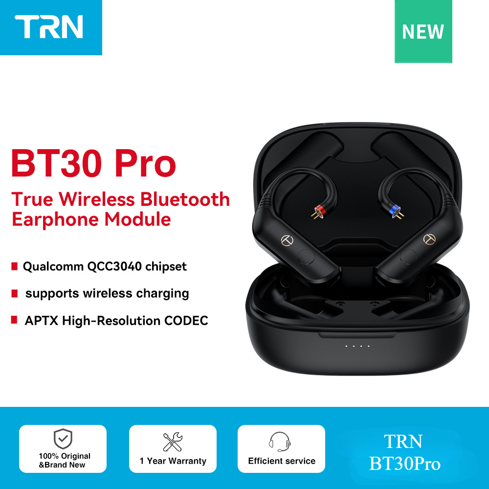 TRN BT30 PRO Wireless Bluetooth 5.2 HIFI Earphones Module Upgrade Cable Replaceable for Conch 0. ...
