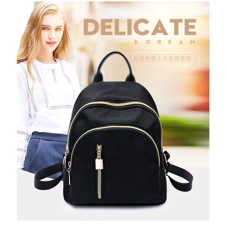 PinoyMart Stylish Mini Korean Backpack: Waterproof Nylon for Everyday ...