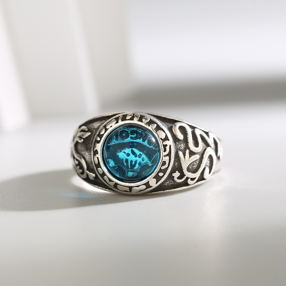 Anime Katekyo Hitman Reborn Ring Giotto Metal Rings Halloween Man Woman ...