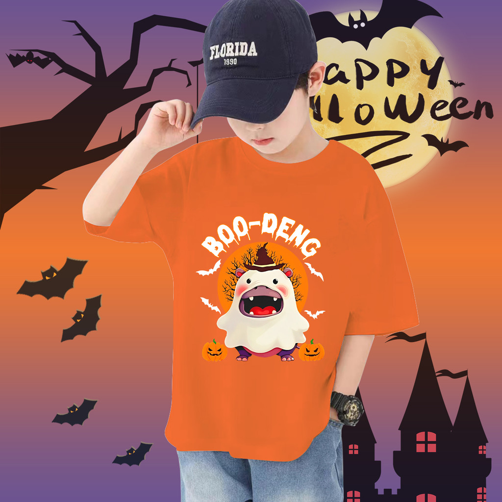 Children Trick or Treat Moo DENG Hippo&halloween Kids New T-shirt BOO ...