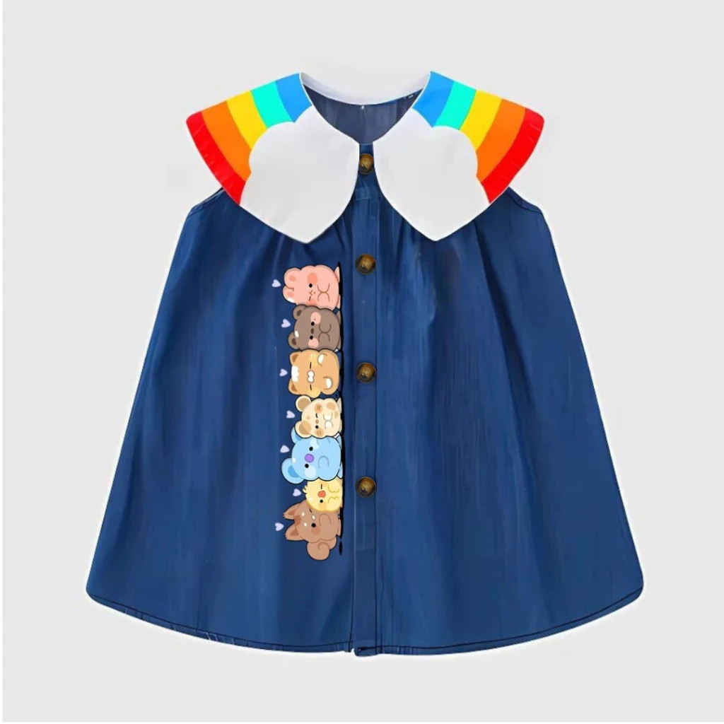 Zaskiya - Zitta Rainbow Dress Cartoon Character DTF Cute/Fashion Dress ...