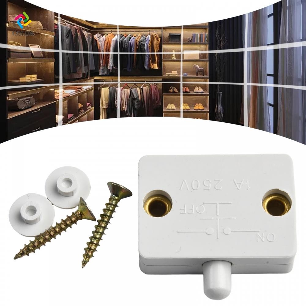 COLORFUL~Button Switch For Cabinet Light Switch Cupboards - Save Door ...