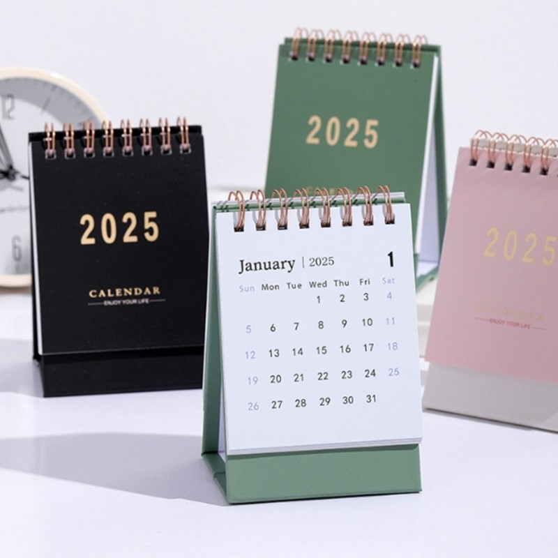 CH* Small Tabletop Calendar Runs from July 2024 to December 2025 Desk ...