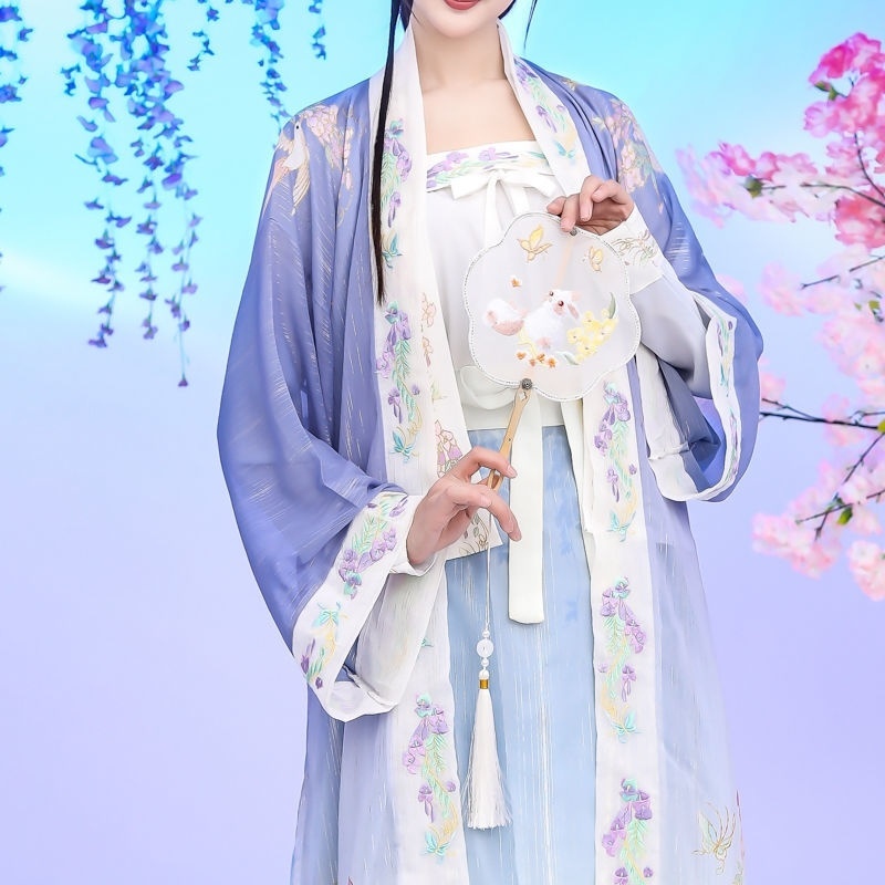 Original Large Size Hanfu Song-Made Hanfu Women's Embroidered Cool Long ...