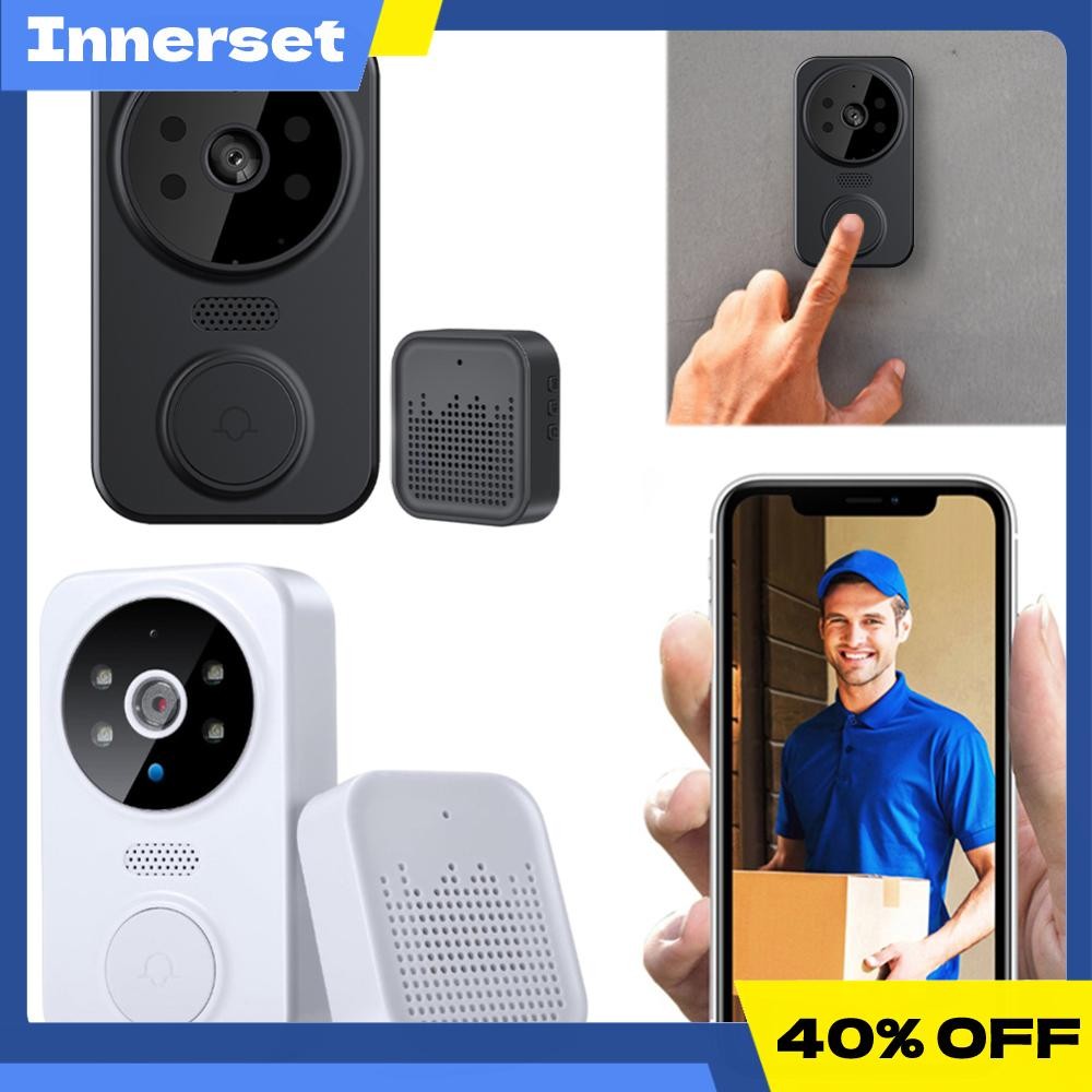 WiFi Wireless Video Doorbell with Chime 2-Way Audio Smart Video ...