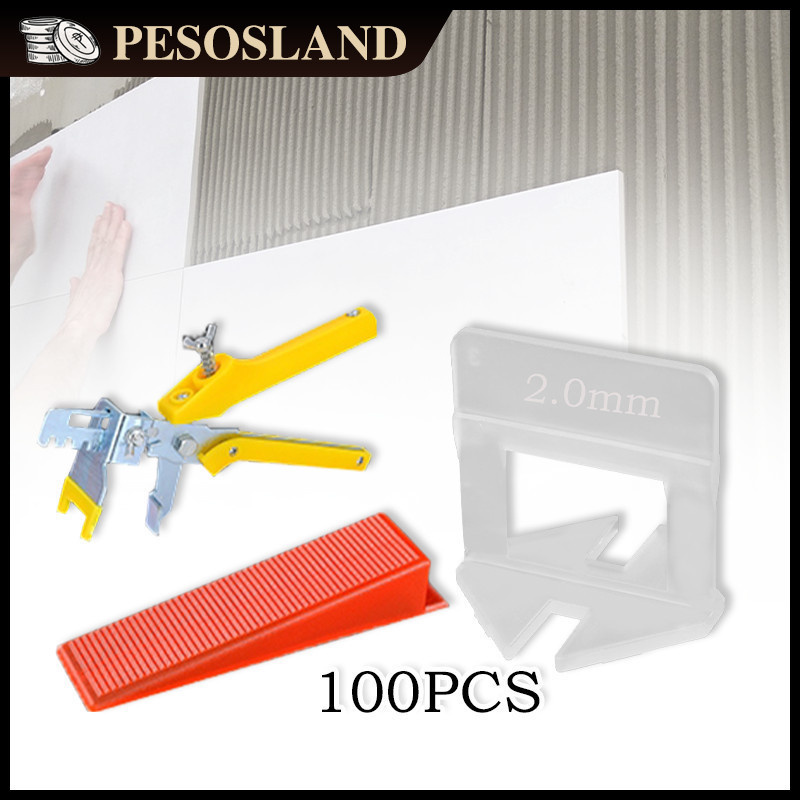 1Set Tile Leveling System Base Insert Wedge Tile Leveler Tile Leveling ...