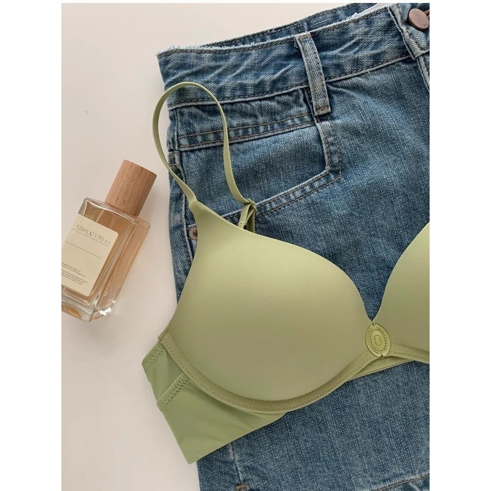 Front Button Push-Up Underwear Women Glossy Seamless Comfortable ...