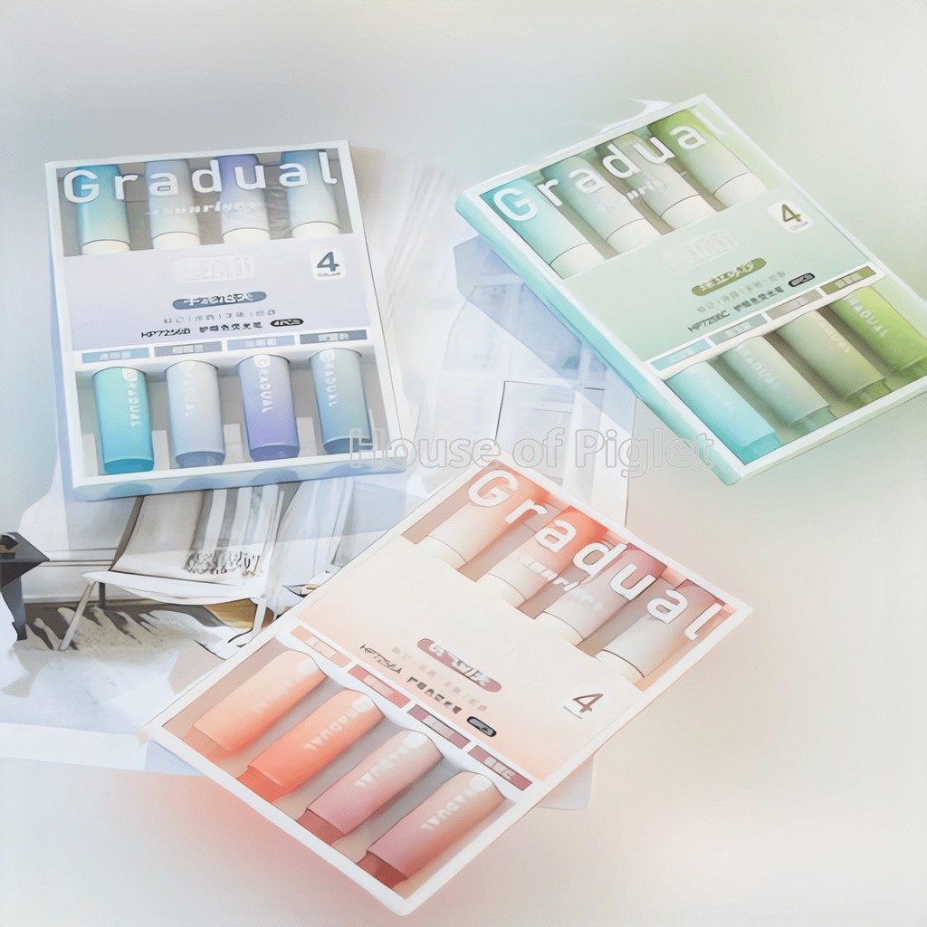 4pcs 4 Colors Highlighter Pen Set Korean Gradual Highlighter Pastel ...